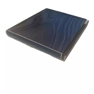China Wood Grain Aluminum Extrusion Profile For Modular Kitchen Cabinet Gola Shape for sale