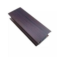 China 1.4mm Anodized Aluminum Profiles 3D Hand Felt Wood Grain Heat Transfer for sale