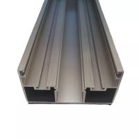 China 6063 T5 Champagne Golden Brush Anodized Aluminum Profiles For Sliding Door Mullion for sale