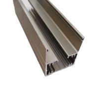China Golden Anodized Door Aluminium Extrusion 6063 Aluminium Profiles Decoration Building Materials for sale