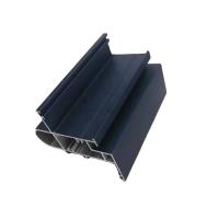 China Irsael Market Grey Powder Coated Aluminum Extrusion 6063 Aluminum Profiles Sliding Window Frame for sale