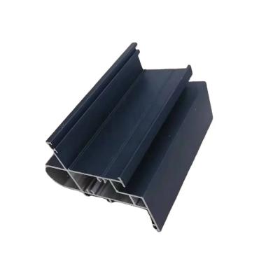 China Irsael Market Grey Powder Coated Aluminum Extrusion 6063 Aluminum Profiles Sliding Window Frame for sale