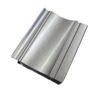 China Fashionable Gold Shiny Brush Light Champagne Silver Aluminum Frame Profiles with Custom Length for sale