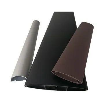 China T5 Grey Powder Coated Aluminum Window Profiles Louver Blind 6063 for sale
