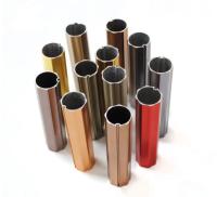 China Mill Finish/Anodized/Powder Coated/Wood Grain/Polished/Brushed Aluminium Profiles 0.8mm-2.0mm for sale