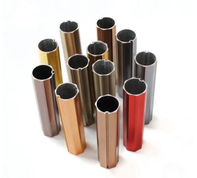 China Mill Finish/Anodized/Powder Coated/Wood Grain/Polished/Brushed Aluminium Profiles 0.8mm-2.0mm for sale