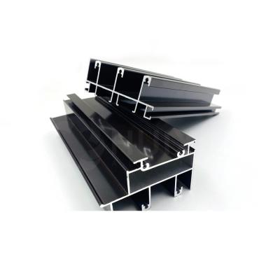 China Anodized Black Aluminum Extrusion Profiles for Window And Door Irsael Market for sale