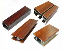 China Low Pollution Aluminum Window Frame Profile Wood Finish For Decoration for sale