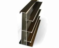 China Electrophoresis Coating Aluminium , Snap Frame Profile ,  Strangle Shape For Rail for sale