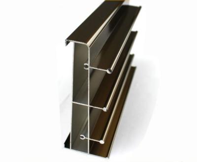 China Electrophoresis Coating Aluminium , Snap Frame Profile ,  Strangle Shape For Rail for sale