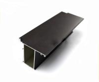 China Black Color Aluminium Door Profiles Square  ， Aluminum Round For Sliding Glass Door for sale