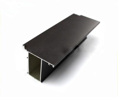 China Black Color Aluminium Door Profiles Square  ， Aluminum Round For Sliding Glass Door for sale