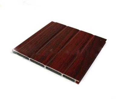 China Wood Grain Extruded Aluminium Door Profiles Length Customized With Transfer Printing for sale