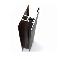China Lightweight Wood Finish Aluminium Profiles For Kitchen Cabinets Wear Resistance for sale