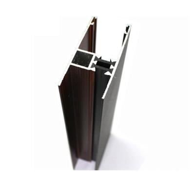 China Lightweight Wood Finish Aluminium Profiles For Kitchen Cabinets Wear Resistance for sale