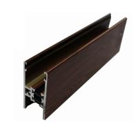 China Wood Grain Imitating Finish Aluminium Industrial Profile Alkali And Fire Resisitant for sale