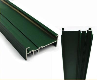 China Corrosion Resistant Powder Coated Aluminium Extrusions Wardrobe Sliding Door Parts for sale