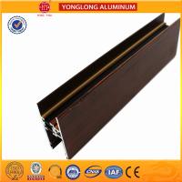 China Wood Grain Powder Coating Aluminium Profiles Fire Prevention Customize Length for sale