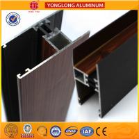 China T5 T6 Clear Texture Wood Finish Aluminium Profiles Flexible Antirust for sale