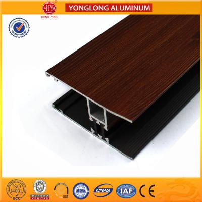 China Wood Grain Stereoscopic Aluminum Window Profiles Environmental Protection for sale