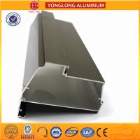 China Electrolytic Coated Aluminum Window Profiles Bronze Matte Flat Corrosion - Resistant for sale