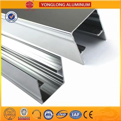 China Machinery Polished Aluminium Profile Silver White High Surface Brightness for sale