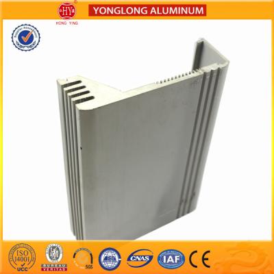 China Silver / Bronze Aluminum Extrusion Profiles For Building Heat Insulation for sale