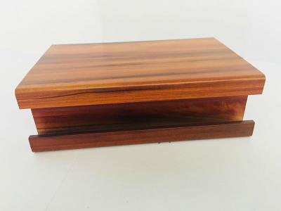 China Wood - Grain Aluminium Door Profiles Imitating Finish Aced Resistant for sale
