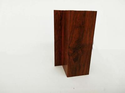China Wood Grain Aluminum Heatsink Extrusion Profiles Durable And Strong for sale