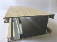 China Quality Light  Wood Finish Aluminium Profiles Extruded Aluminum Tube For Window And Door Frame for sale