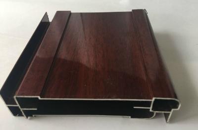 China No Cracking Wood Finish Aluminium Profiles , Easy To Install for sale