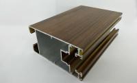 China Green Substantive Wood Finish Aluminium Profiles  No Discoloration for sale