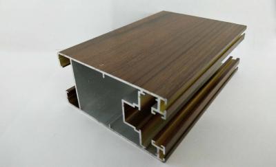 China Green Substantive Wood Finish Aluminium Profiles  No Discoloration for sale