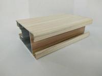China Cream - Colored , Wood Finish Aluminium Profiles , Customized For Stand Display for sale