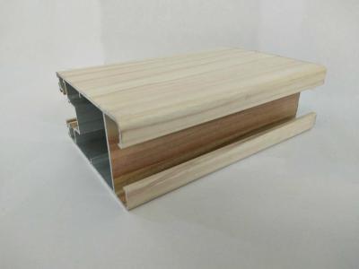 China Cream - Colored , Wood Finish Aluminium Profiles , Customized For Stand Display for sale