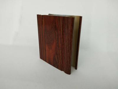 China Extruded Wood Finish Aluminium Profiles Strong Impact Resistance for sale