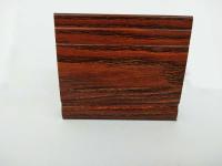 China Door and Window Wood Finish Aluminium Profiles Lightweight Fire Resistant for sale