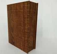 China Light Brown Wood Finish Aluminium Profiles , Easy Processing And Installation for sale