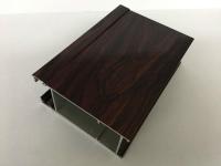 China Black Brown Wood Finish Aluminium Profiles Highly Wear - Resistance for sale