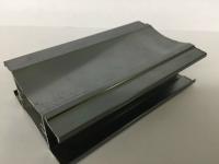 China Electrolytic Extruded Aluminum Profiles For Window / Door Black Matte Flat Corrosion - Resistant for sale