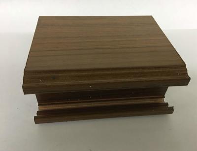 China Wood Finish Aluminium Profiles For Windows And Doors Shape Customized for sale