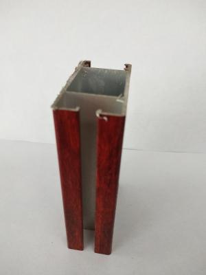 China Machined Wood Finish Aluminium Profiles High Coating Hardness And Strong Adhesion for sale