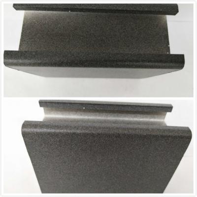 China Black Extruded Aluminum Electronics Enclosure / Electrolytic Coated Aluminum Alloy Profiles for sale