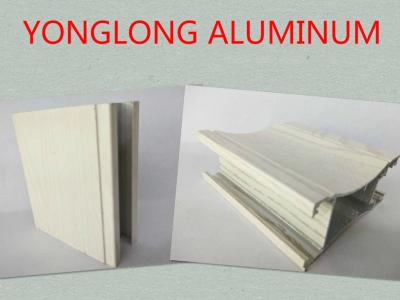 China Customized Rectangle Wood Finish Aluminium Profile For Door Corrosion Resistance for sale