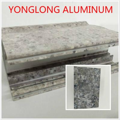 China Marble Texture Aluminium Kitchen Profile Annealing Treatment T1 T4 T5 for sale