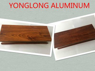 China Aluminium Wood Grain Door Profiles Colour / Length / Shape Customized for sale