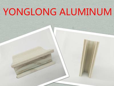 China Wooden Grain Aluminum Window Profiles Strong Three Dimensional Effect for sale