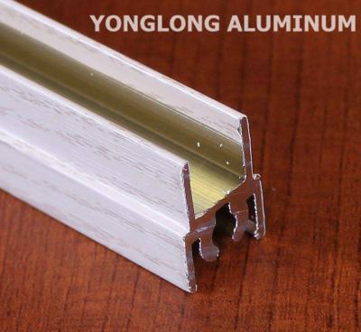 China White Wardrobe Aluminium Profile For Cabinets Rectangular Shape for sale
