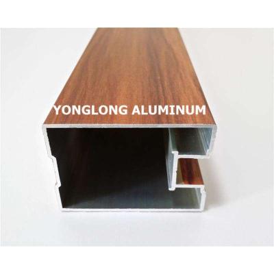 China Natural Anodized Aluminium Sliding Wardrobe Door Profiles For Interior Decoration Materials for sale