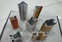 China Wood Finished Aluminium Door Profiles Strength Hardness Wear Resistance for sale